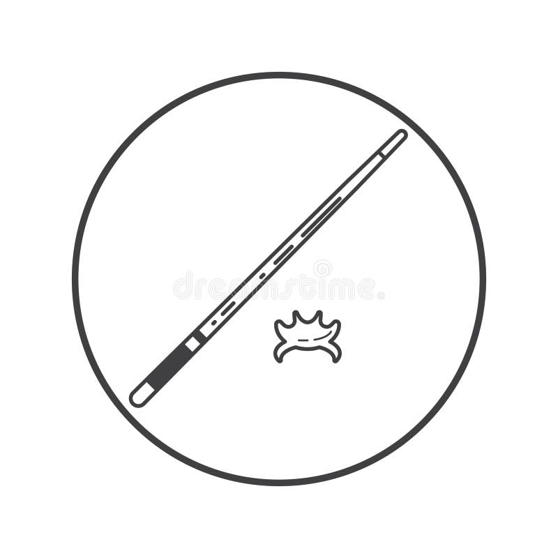 Snooker Cue. Vector Illustration Decorative Design Stock Vector ...