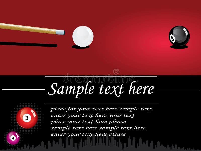 Snooker Design Element 1 stock vector. Illustration of number - 15326357