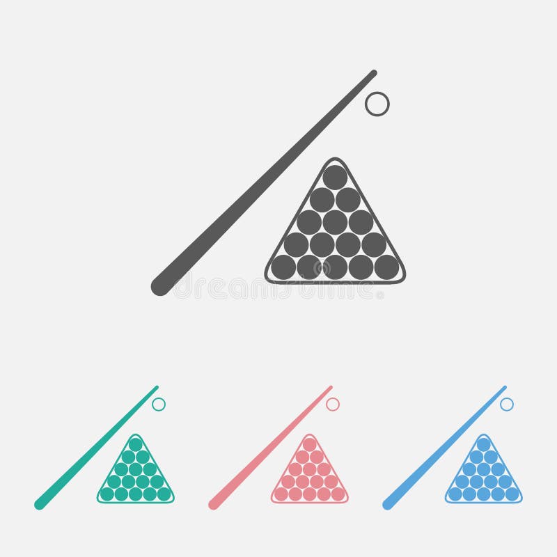 Snooker Icon, Game, Billiard, Pool, Play Stock Vector - Illustration of ...