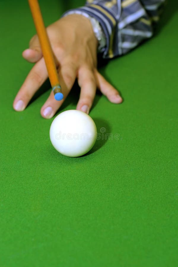 Cue Stick and Snooker Balls Stock Image - Image of practice, snooker ...