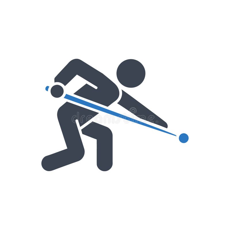 Snooker Player Icon stock vector. Illustration of sport - 374473848