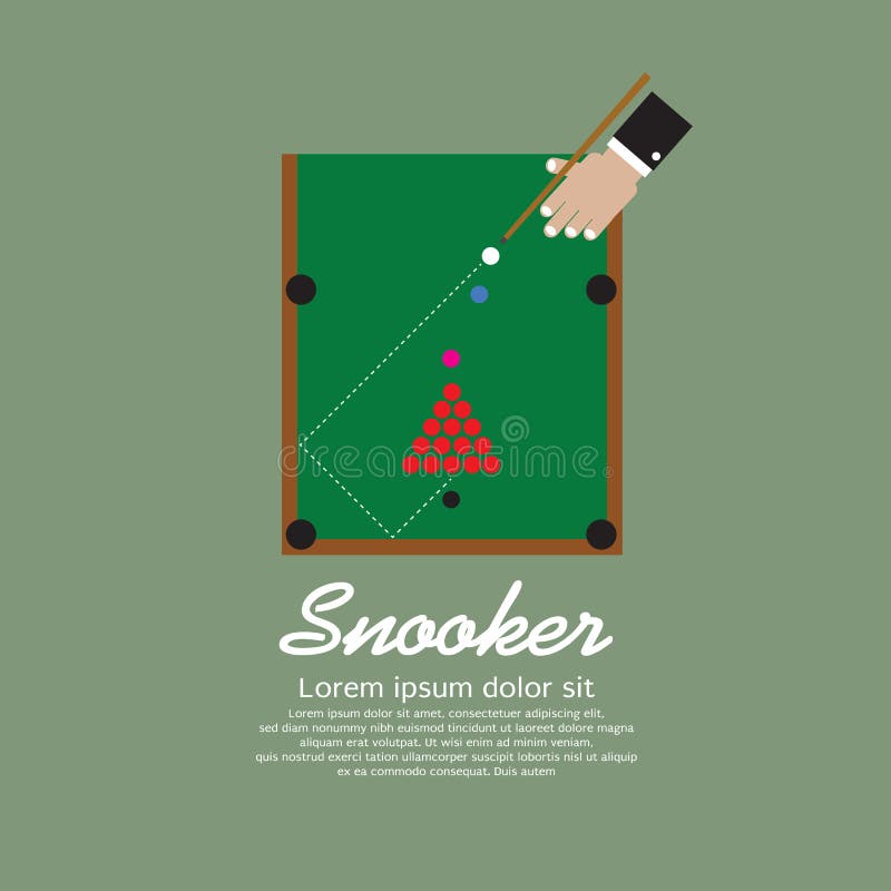Snooker Playing. stock vector. Illustration of entertainment - 37278646