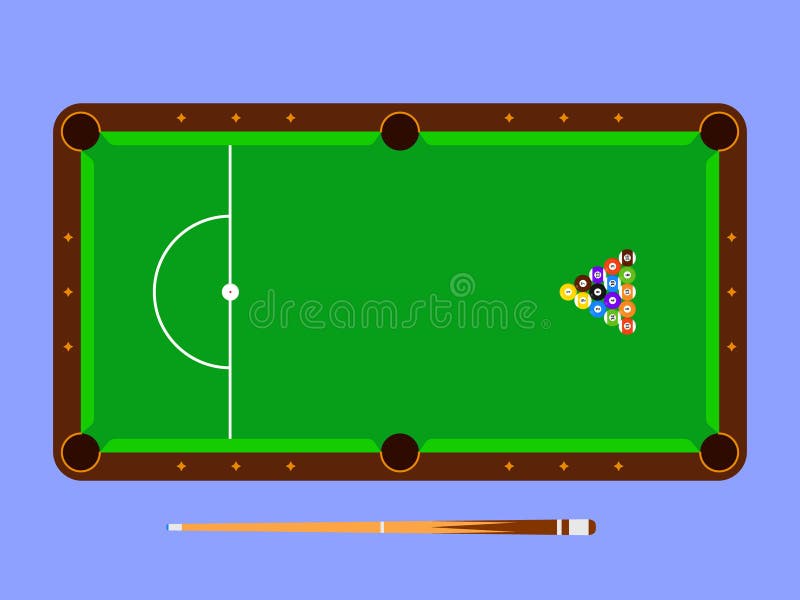 Snooker Pool Vector Icon. Snooker Table Vector Illustration Stock ...