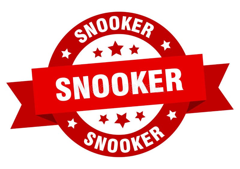 Snooker Round Ribbon Isolated Label. Snooker Sign Stock Vector ...