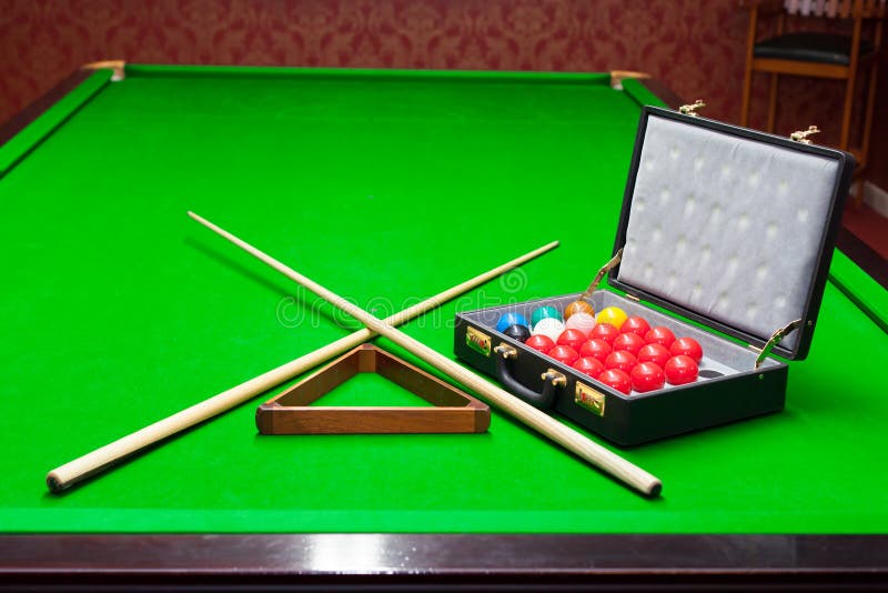 Snooker set stock image. Image of round, activity, brown - 61867887