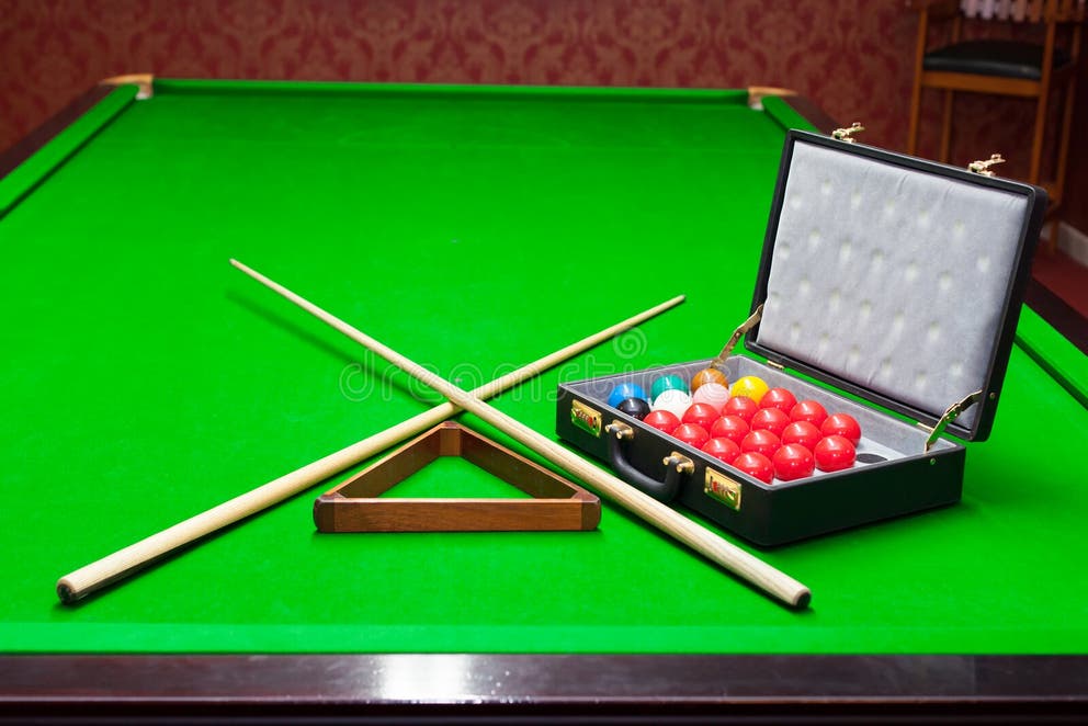 Snooker set stock image. Image of round, activity, brown - 61867887
