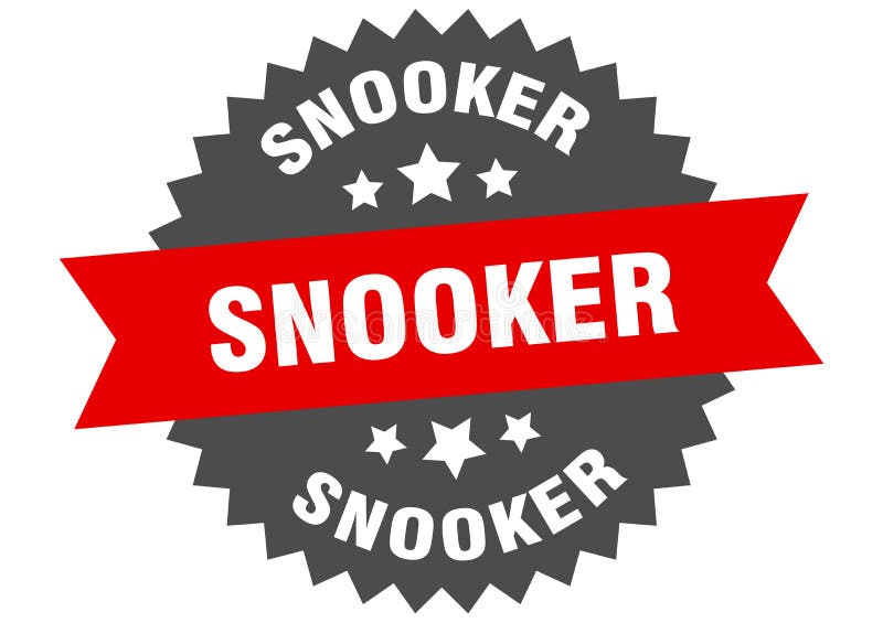 Snooker Sign. Snooker Circular Band Label. Snooker Sticker Stock Vector ...