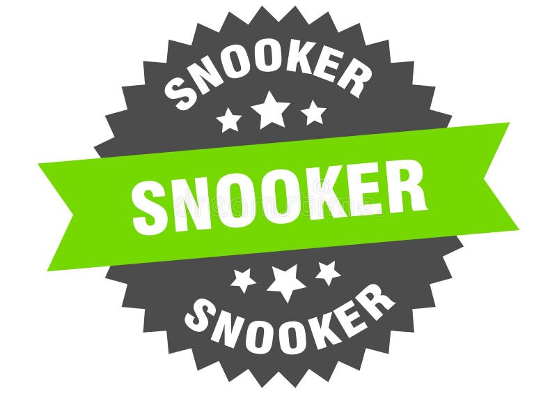 Snooker Sign. Snooker Circular Band Label. Snooker Sticker Stock Vector ...