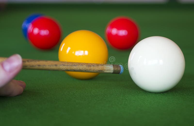 Red Snooker Balls in Triangle Stock Photo - Image of snooker, balls ...