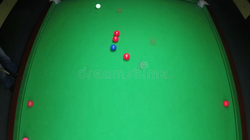 Snooker Table Top view stock footage. Video of participant - 66628222