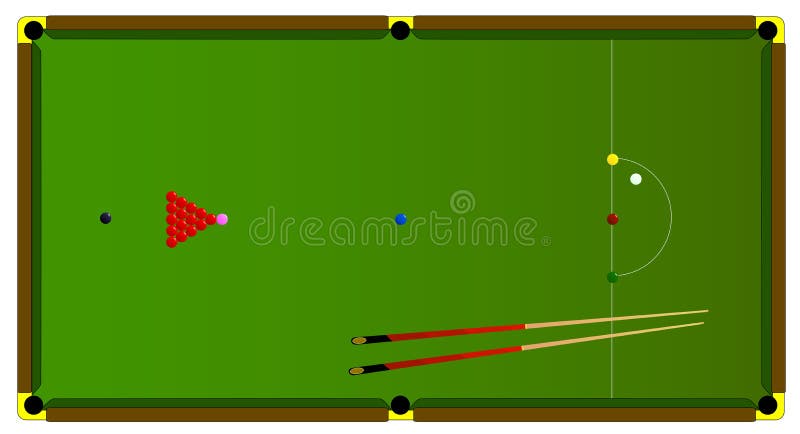 Snooker Table stock vector. Illustration of snooker, pool - 78749789