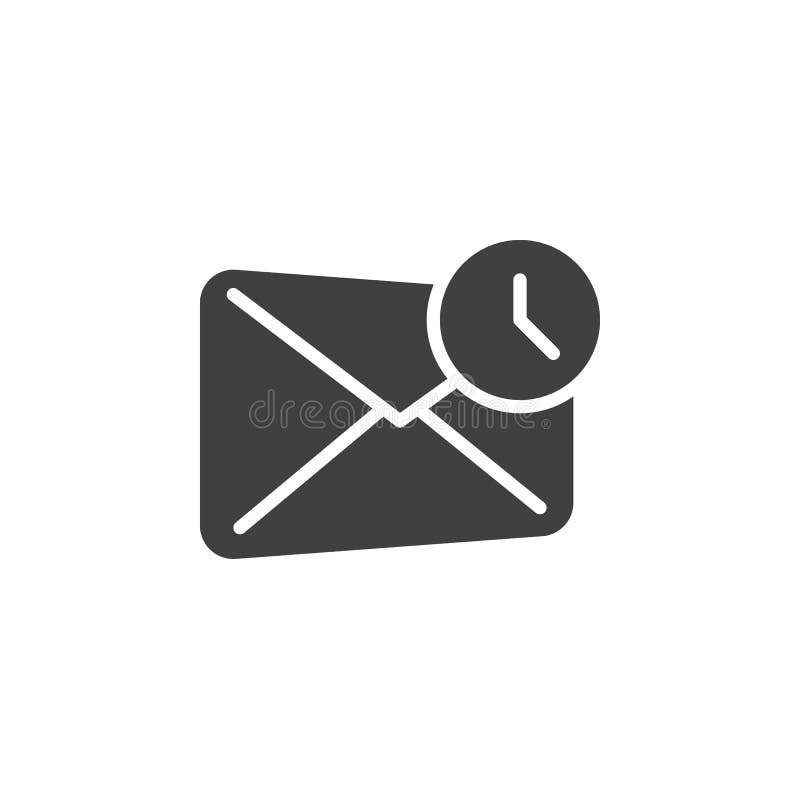 Snooze Email Notification Vector Icon Stock Vector - Illustration of ...