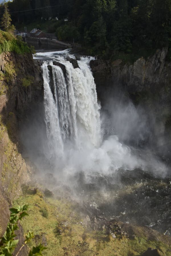 Snoqualmie Falls in Washington State September 2019 Stock Image - Image ...