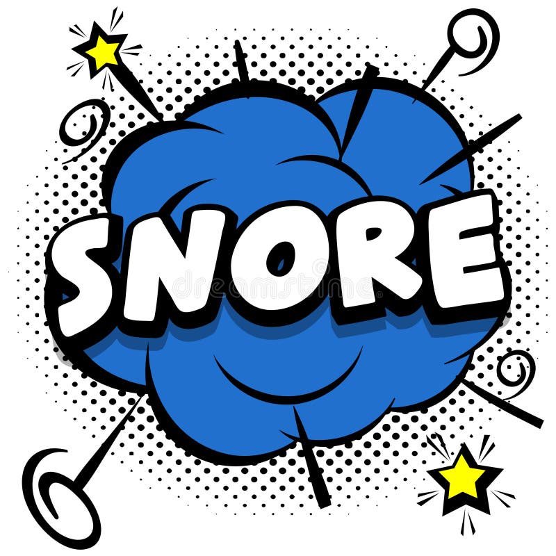 Snore Comic Bright Template with Speech Bubbles on Colorful Frames ...