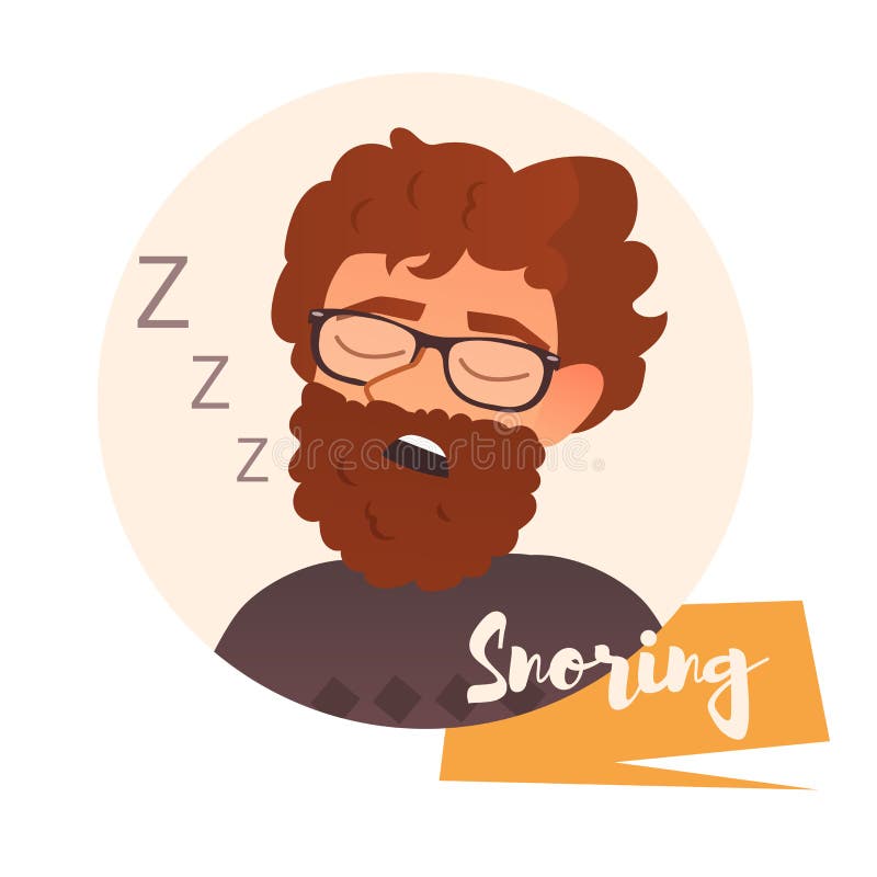Man Snoring Cartoon Stock Illustrations – 239 Man Snoring Cartoon Stock ...