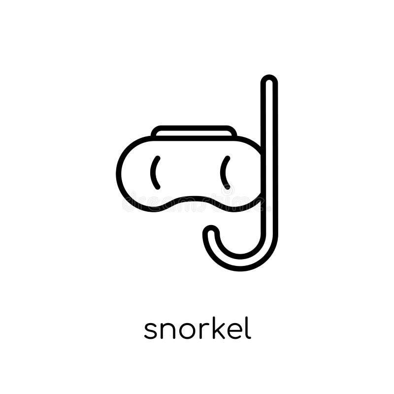 Snorkel Icon Vector Sign and Symbol Isolated on White Background ...