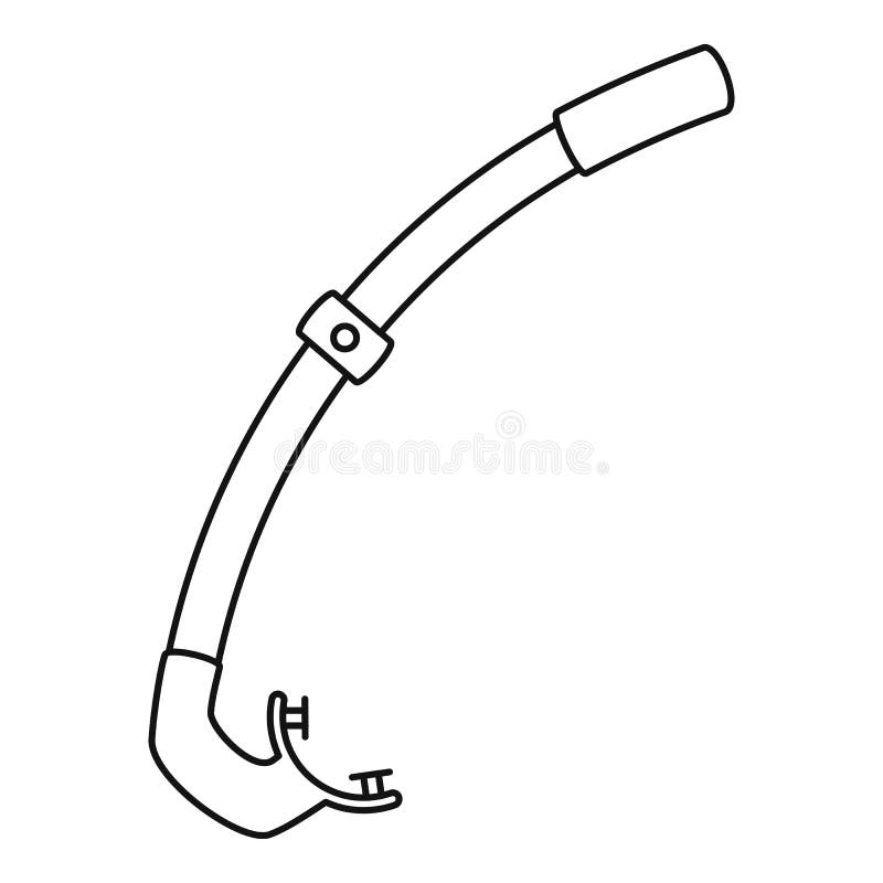 Snorkel Icon, Outline Style Stock Vector - Illustration of interface ...