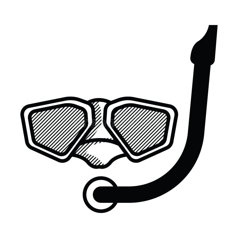 Snorkel. Vector Illustration Decorative Design Stock Vector ...