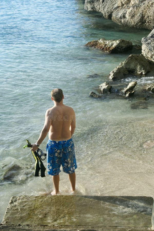 Snorkeler stock image. Image of vacation, water, swimming - 5655439