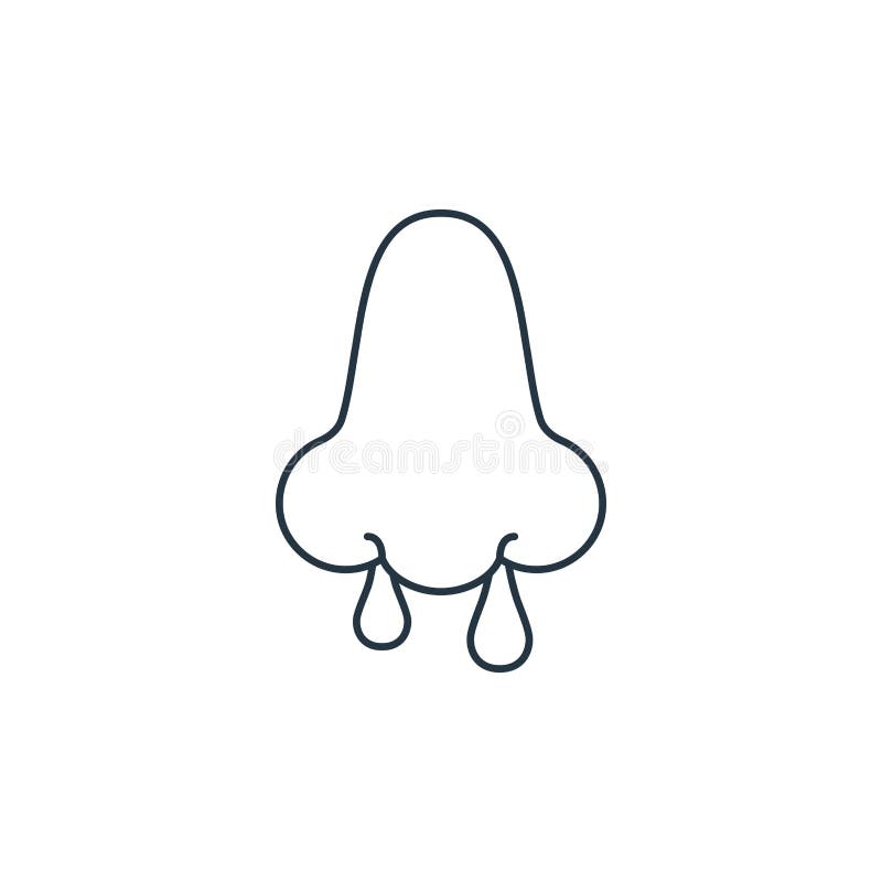 Snot Vector Icon Isolated on White Background. Outline, Thin Line Snot ...