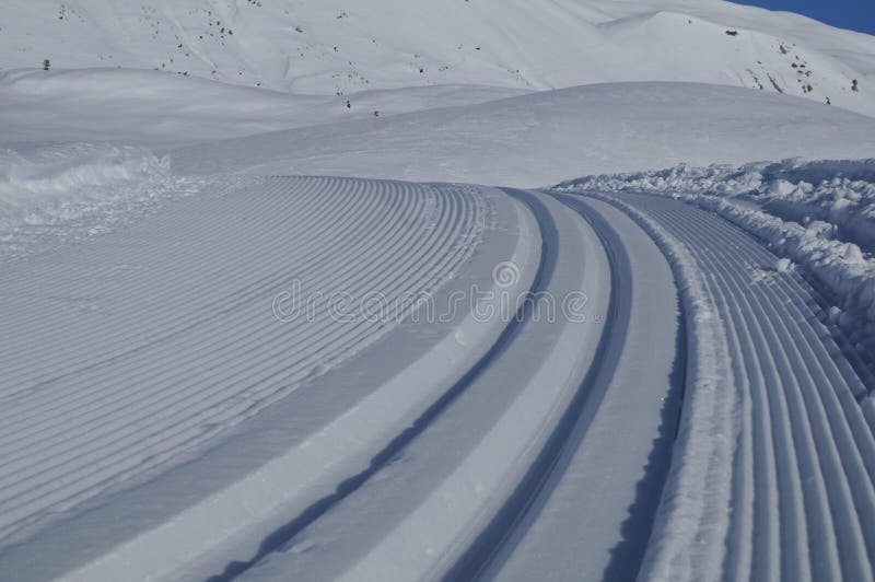 Snow stock photo. Image of trails, texture, ratrack, snow - 18191722