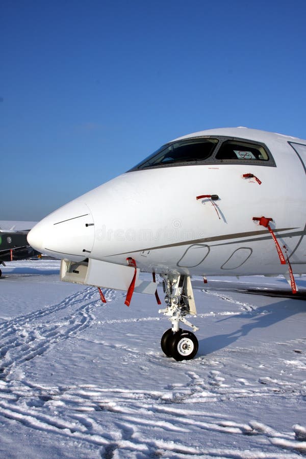 Snow aircraft stock image. Image of aviation, runway - 13077437