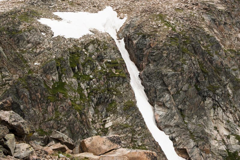 Snow Along Beartooth Highway Stock Image - Image of beartooth ...