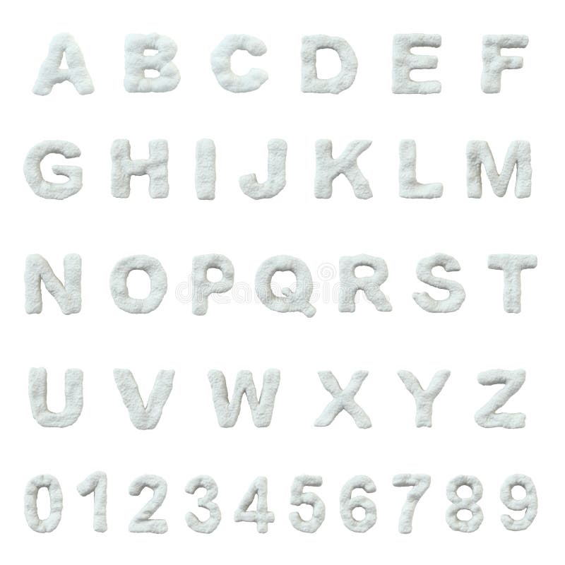 Snow alphabet stock illustration. Illustration of cool - 26817880