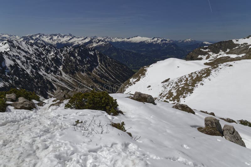 Snow in the alps stock photo. Image of view, alpine, austrian - 72737380