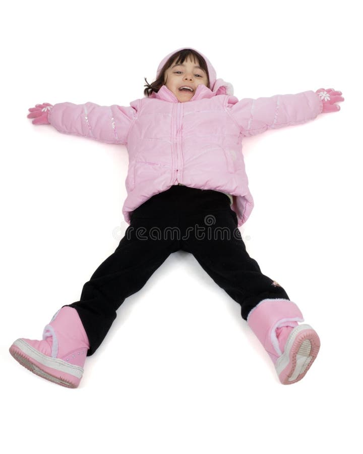 Snow angel stock photo. Image of young, cold, children - 2113842