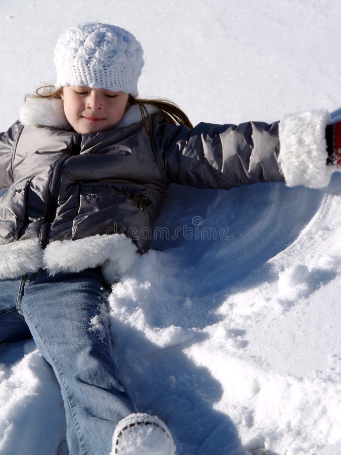 Snow Angel stock photo. Image of play, snowman, frost - 2189088