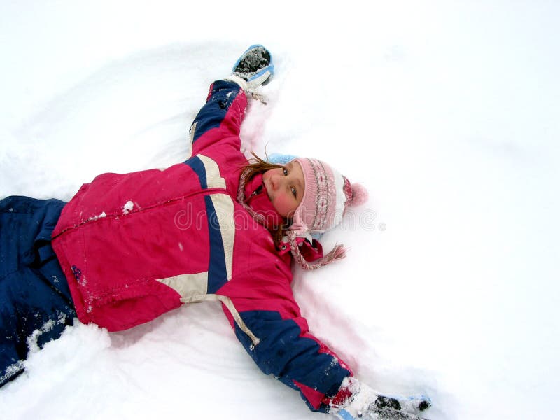 Snow angel stock image. Image of clean, close, prayer - 24875527