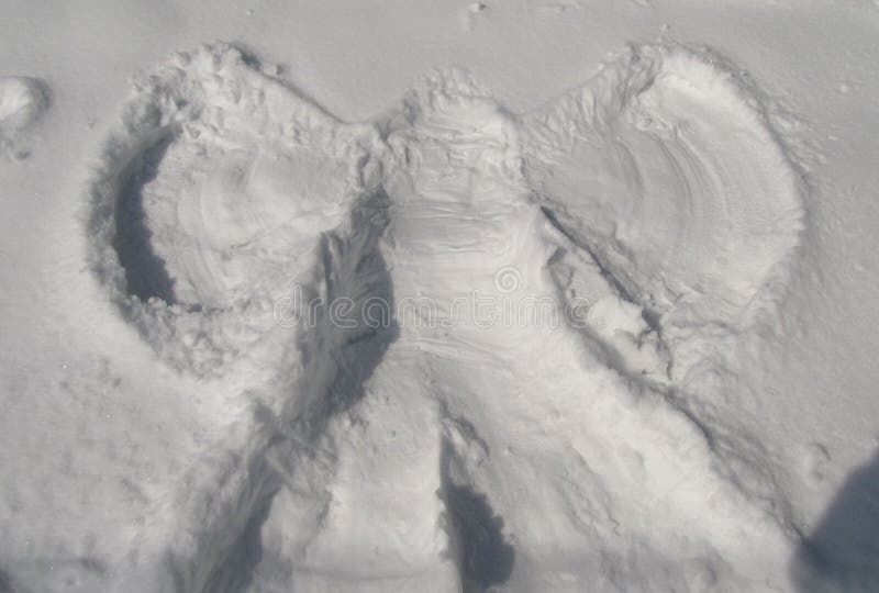 Snow angel stock image. Image of printed, weather, snow - 52099783