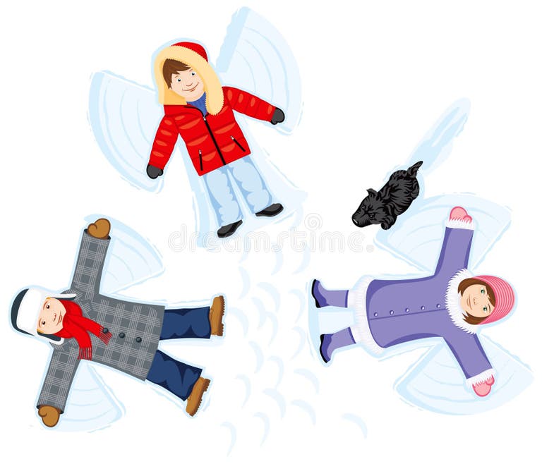 Angel Snow Angels Stock Illustrations – 826 Angel Snow Angels Stock ...