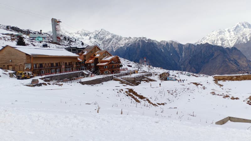 Snow stock image. Image of house, station, white, hill - 139090765