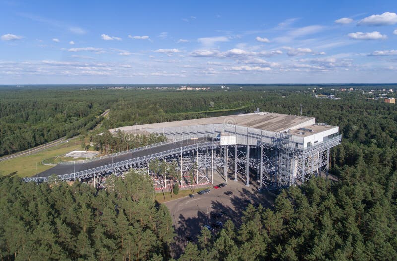 Snow Arena Druskininkai in Lithuania Stock Photo - Image of snow ...