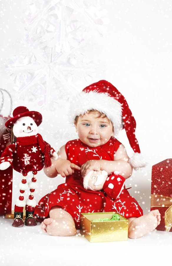 Snow Baby stock image. Image of cute, baby, chilly, winter - 357881