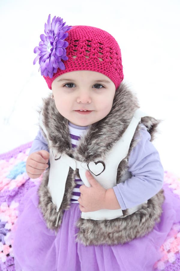 Snow baby stock photo. Image of pretty, caucasian, daylight - 48867280
