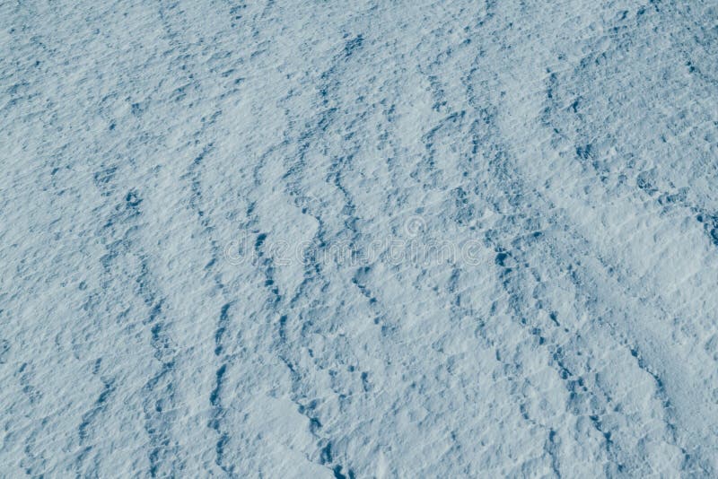 Patterns in the Snow. Snow Background. Winter Landscape Stock Photo ...