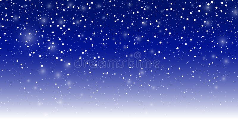 Snow Background. Vector Illustration with Falling Snowflakes. Winter ...