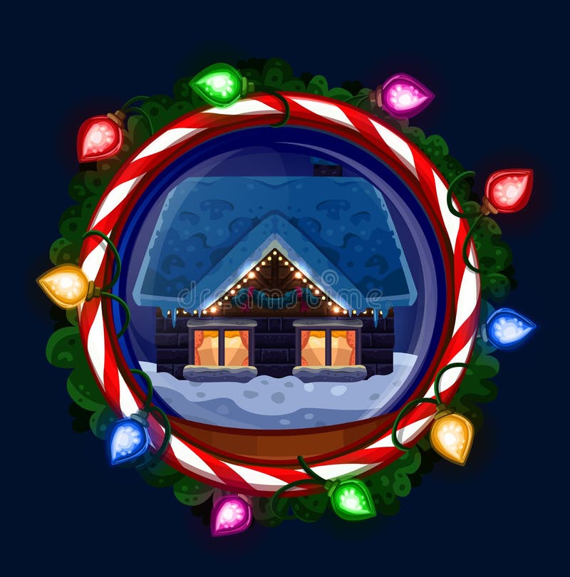 Snow Ball in frame stock vector. Illustration of christmas - 82212865