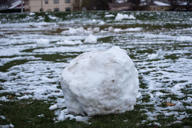 Snow ball stock image. Image of balls, hailstone, december - 97385715