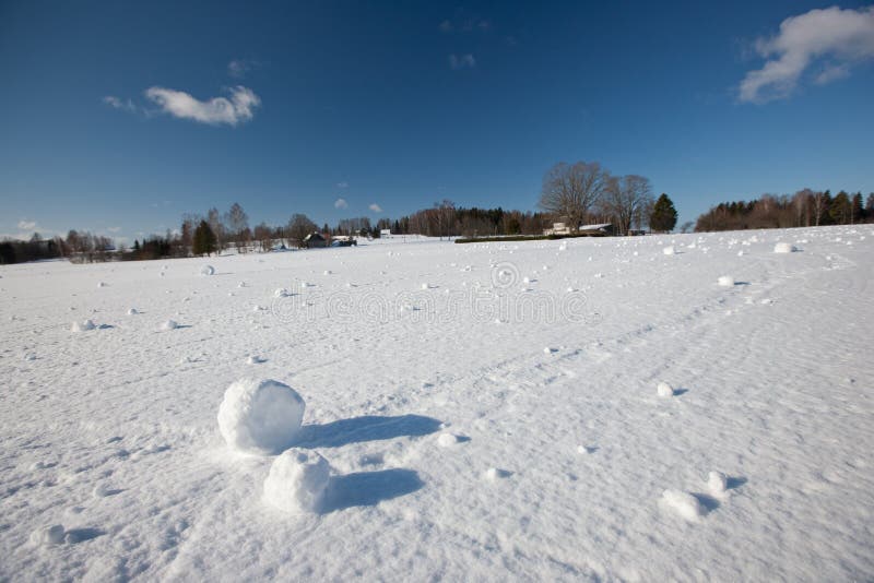 Snow balls stock photo. Image of outdoors, frost, landscape - 19004054