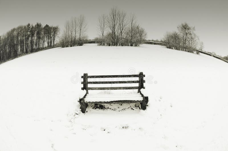 Snow bench stock photo. Image of frost, park, landscape - 12622914