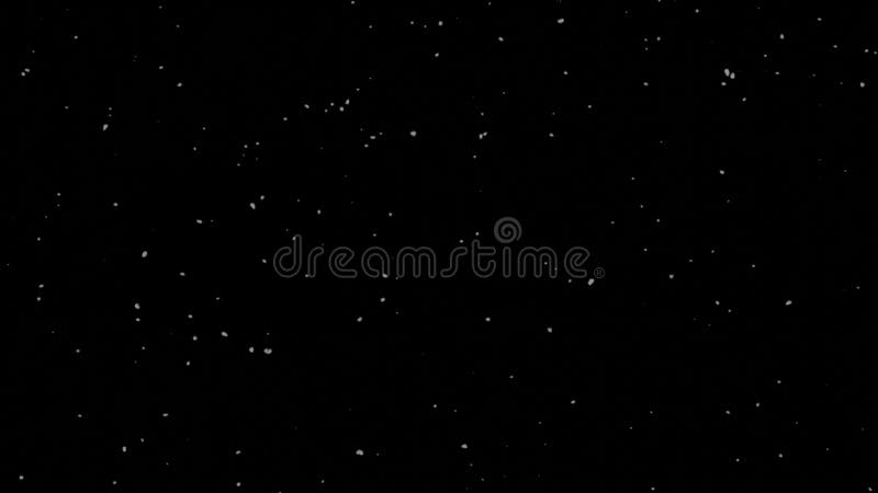 Snow Blizzard and Side Wind. Transparent Background Stock Video - Video ...