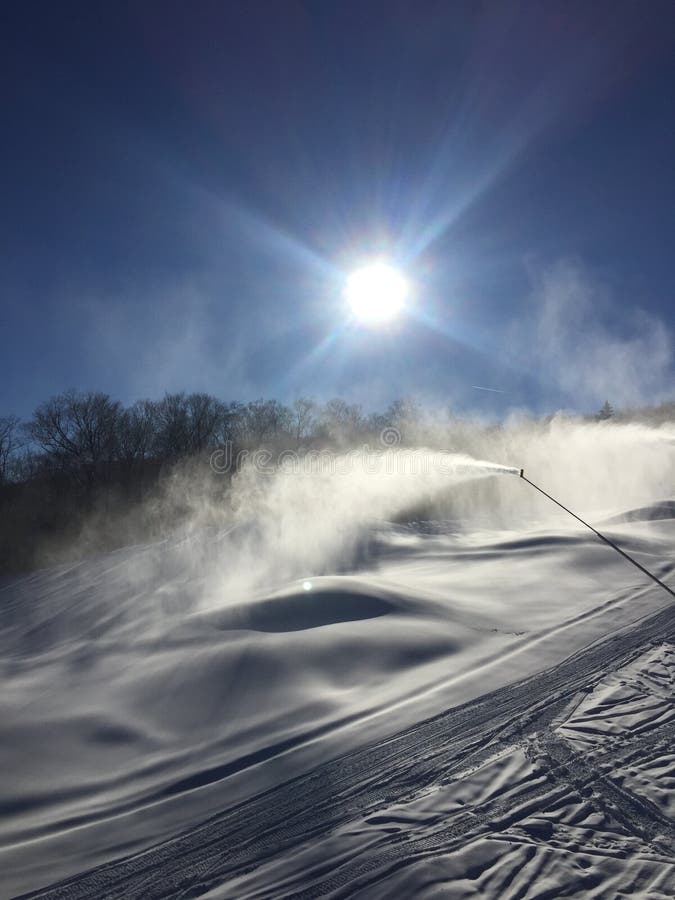Snow blowing stock image. Image of blow, snow, making - 133728231