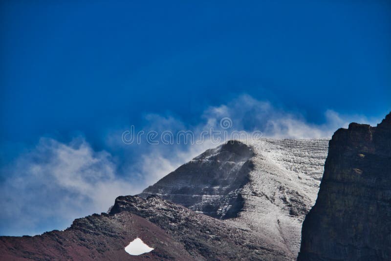 Snow Blowing Off Mountain Stock Photos - Free & Royalty-Free Stock ...