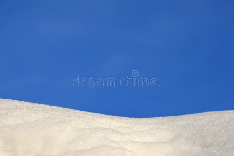 Snow and a blue sky stock image. Image of blue, background - 17796561