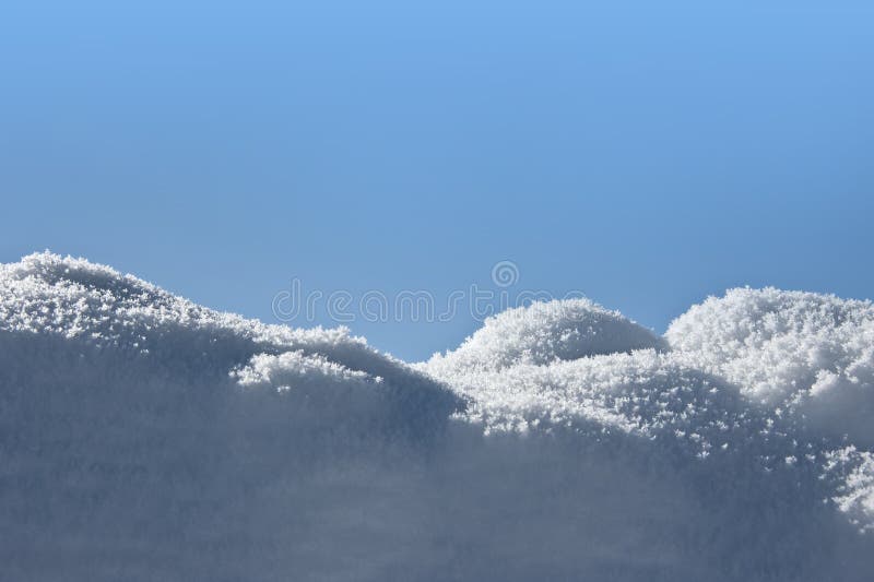Snow and blue sky stock image. Image of macro, season - 23057687