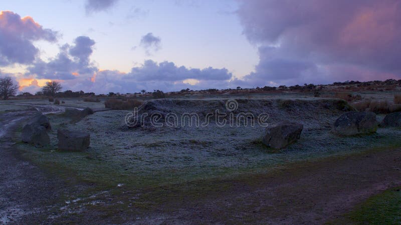 Snow on Bodmin Moor, 29.01.2019 Stock Image - Image of light, views ...